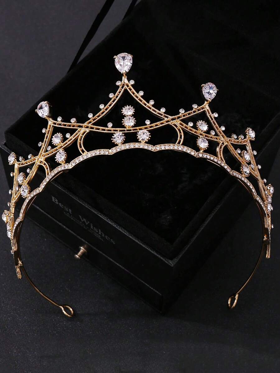 1 Peça Tiara Barroca Europeia para Noiva, Coroa para Mulheres de 18 ...