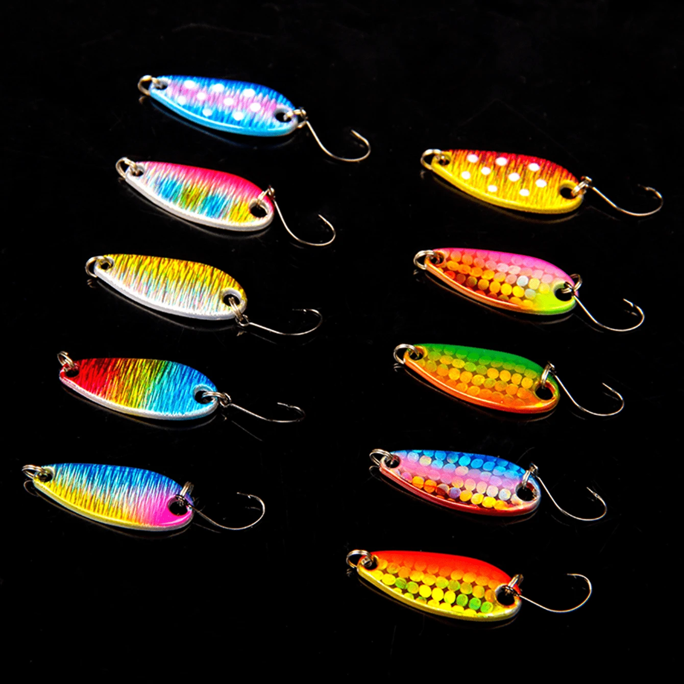 LEYOTO 5g Double-Sided Laser Reflective Luminous Sequin Freshwater ...