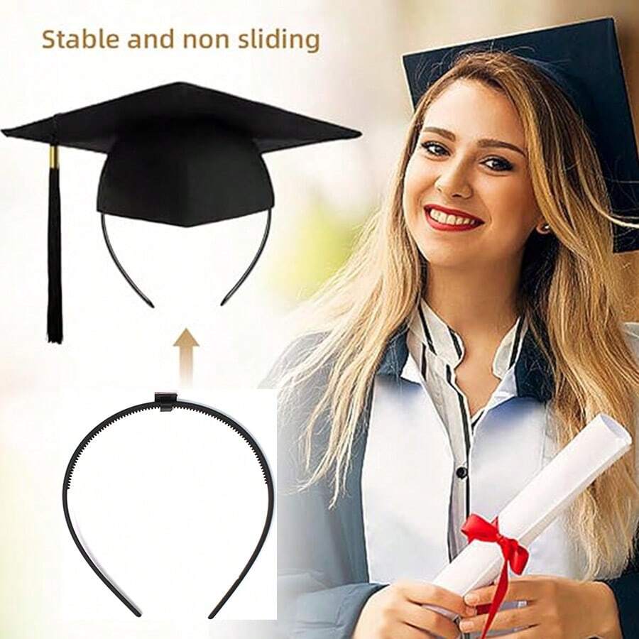 1pc Fixed Support Headband GradCapBand Secures Your Graduation Cap. Don ...