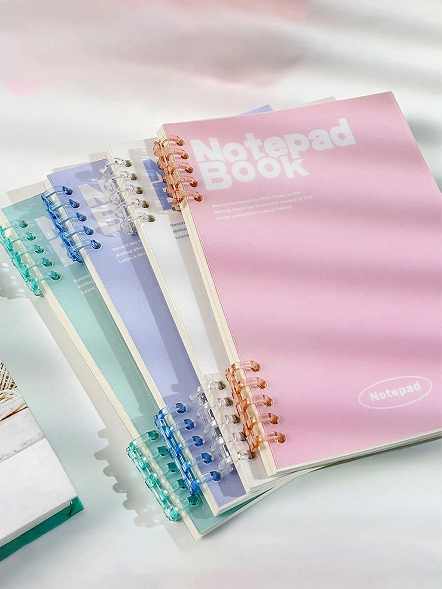 1pc 60-Sheet Detachable Spiral Notebook, Simple Student Notepad | SHEIN UK