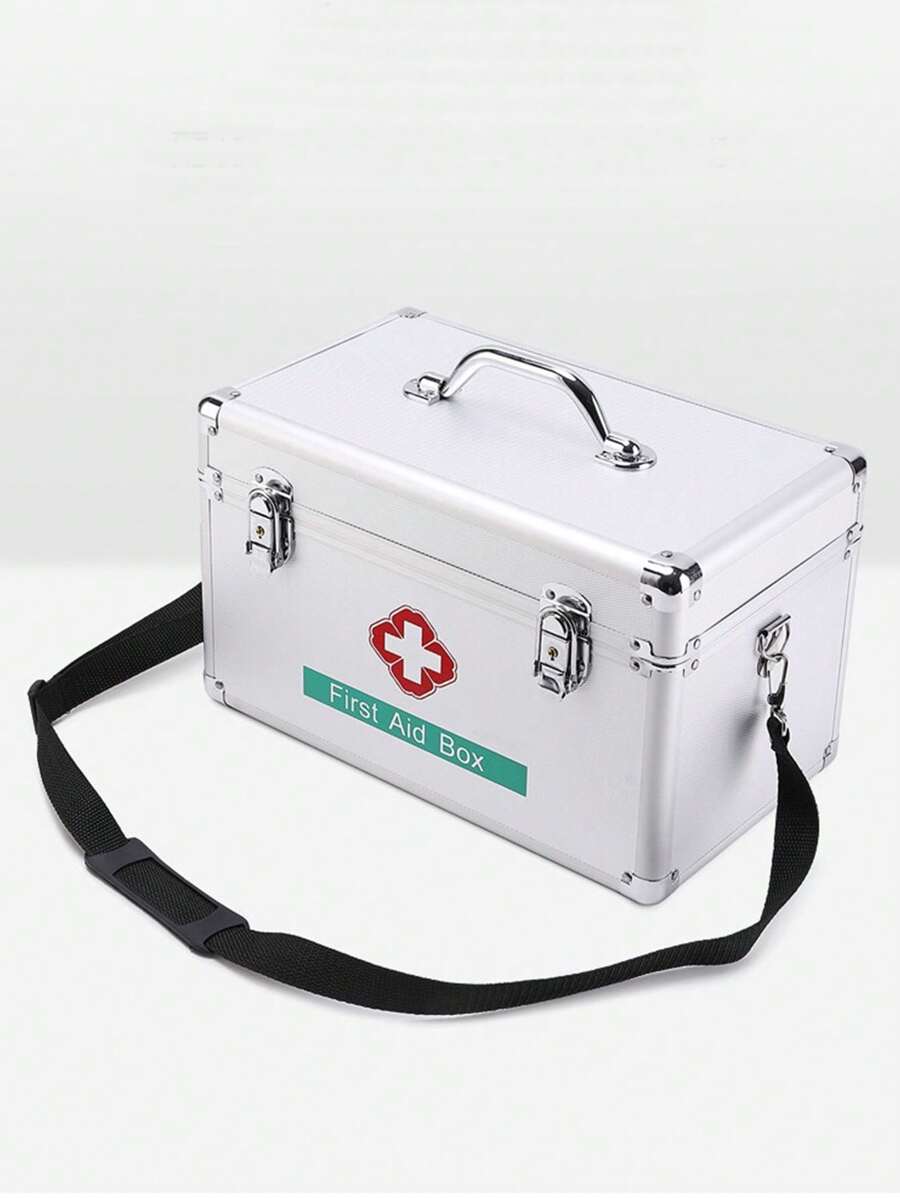 First Aid Kit With Key Lock, Medicine Storage Container, Personal Items ...