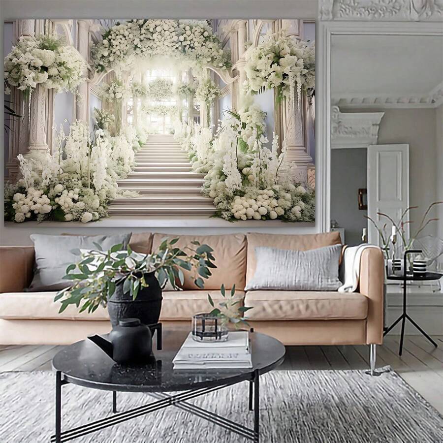 5*3ft Wedding Backdrops For Reception Floral Backdrop For Wedding ...