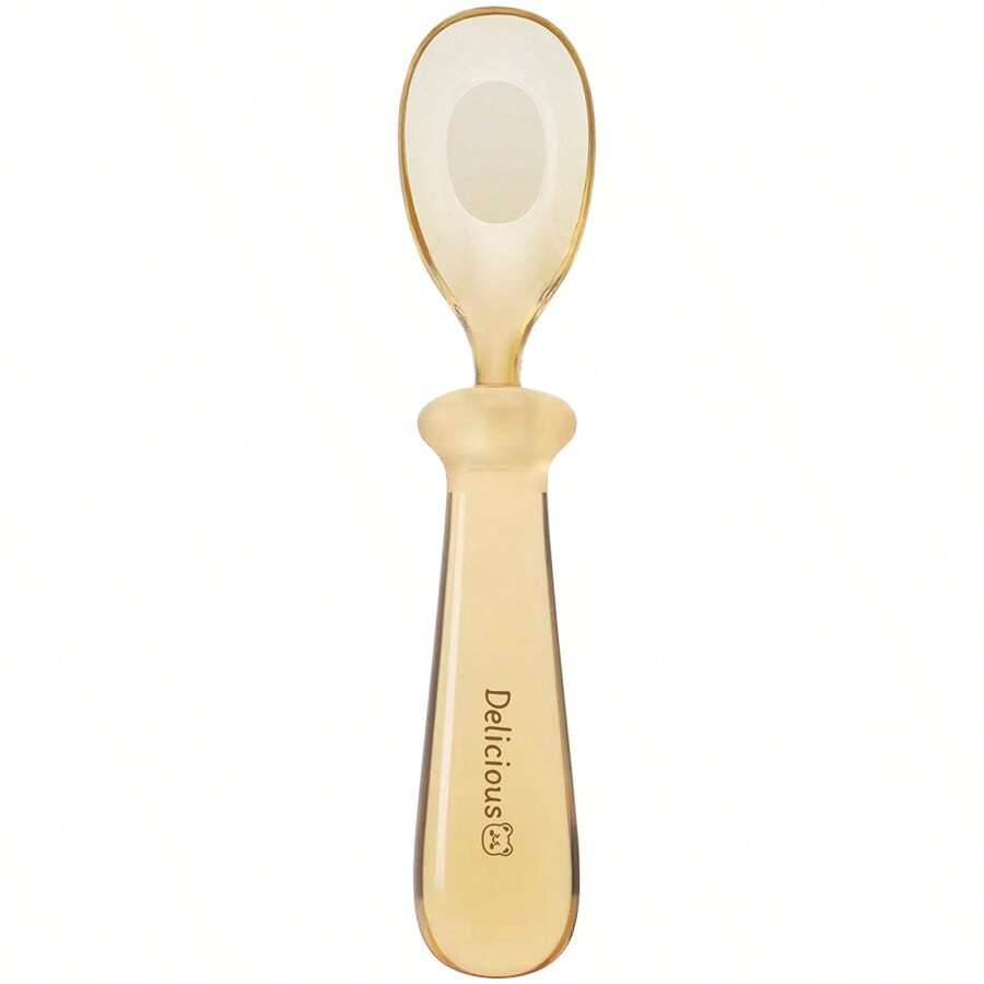 1pc Gold-Coloured Children Spoon With PPSU Spoon Head And Silicon ...