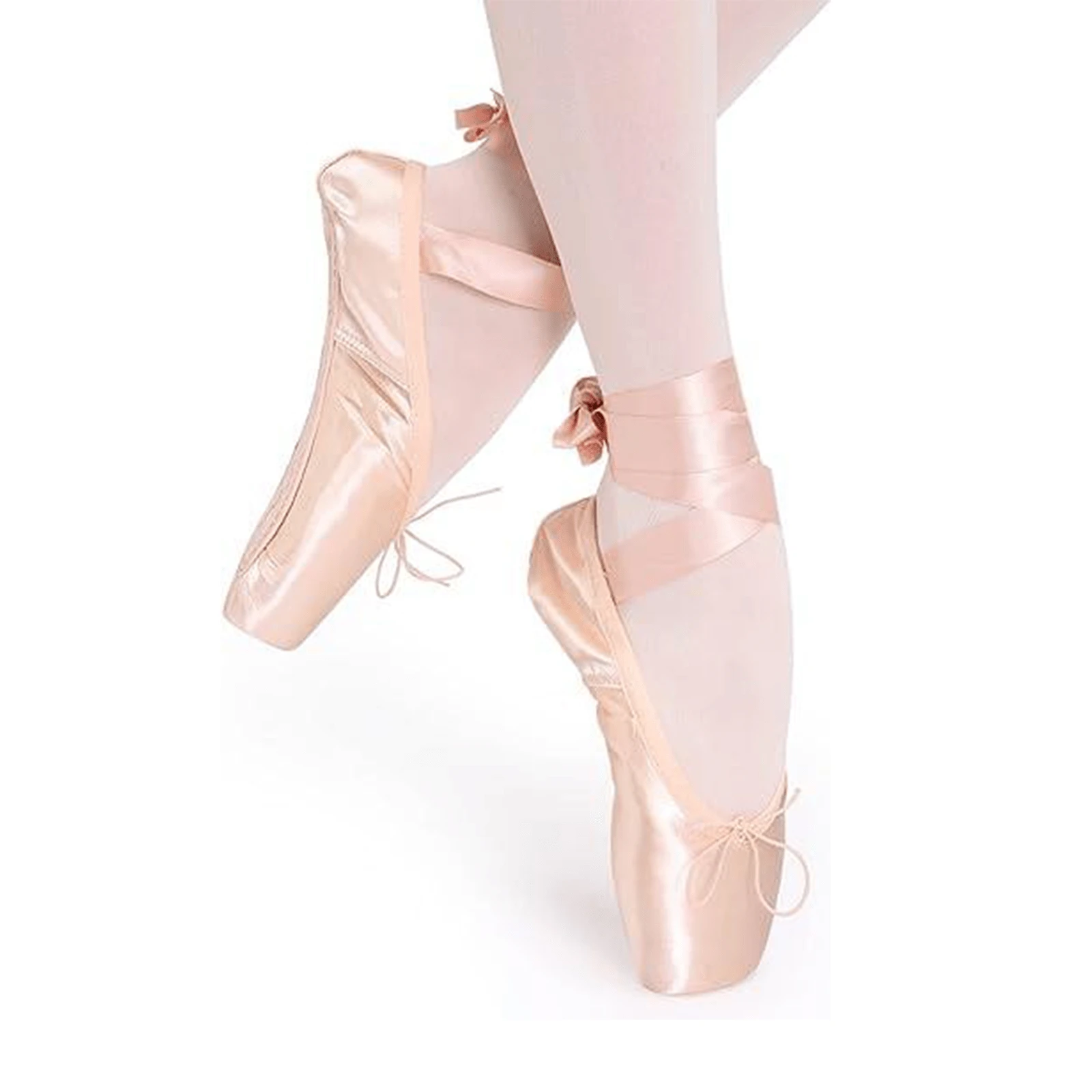 Ballet Pointe Shoes For Women Professional Dance Shoes With Ribbon Toe ...
