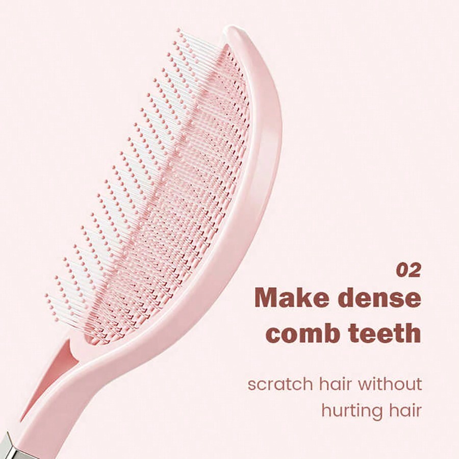 Tennis Racket Shaped Puff Comb With Airbag Massage Cushion For Long ...