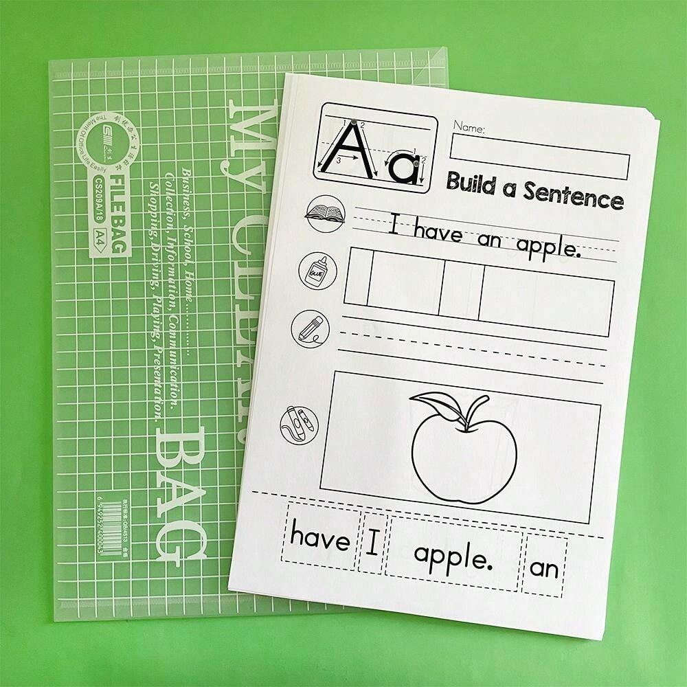 Hojas de ejercicios de actividades del alfabeto ABC Cuaderno de ...