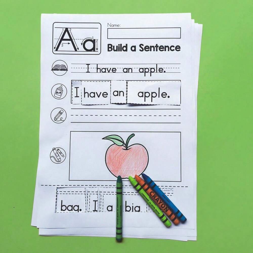 Hojas de ejercicios de actividades del alfabeto ABC Cuaderno de ...