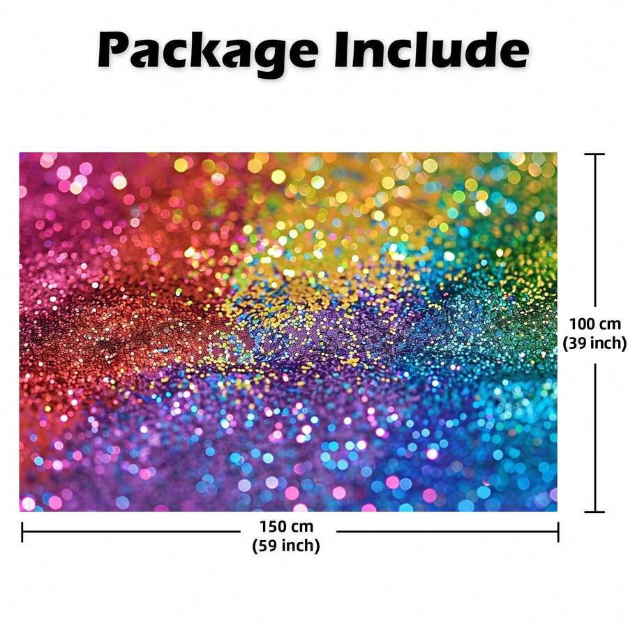 5x3 FT Colorful Glitter Backdrop Wall Decoration Banner, Backdrop For ...