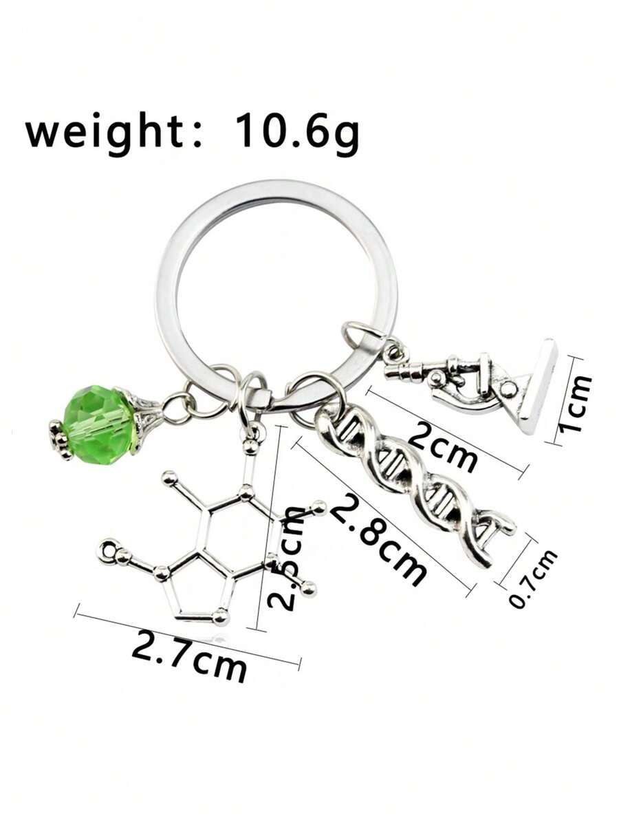 Scientific Jewelry Microscope DNA Doctor Keychain Anatomical Neuron ...