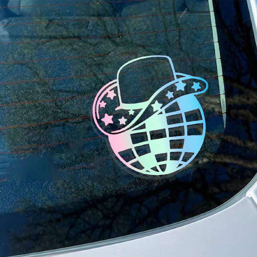 Holographic Disco Ball Decal | Retro Disco Ball | Cute Car Sticker ...