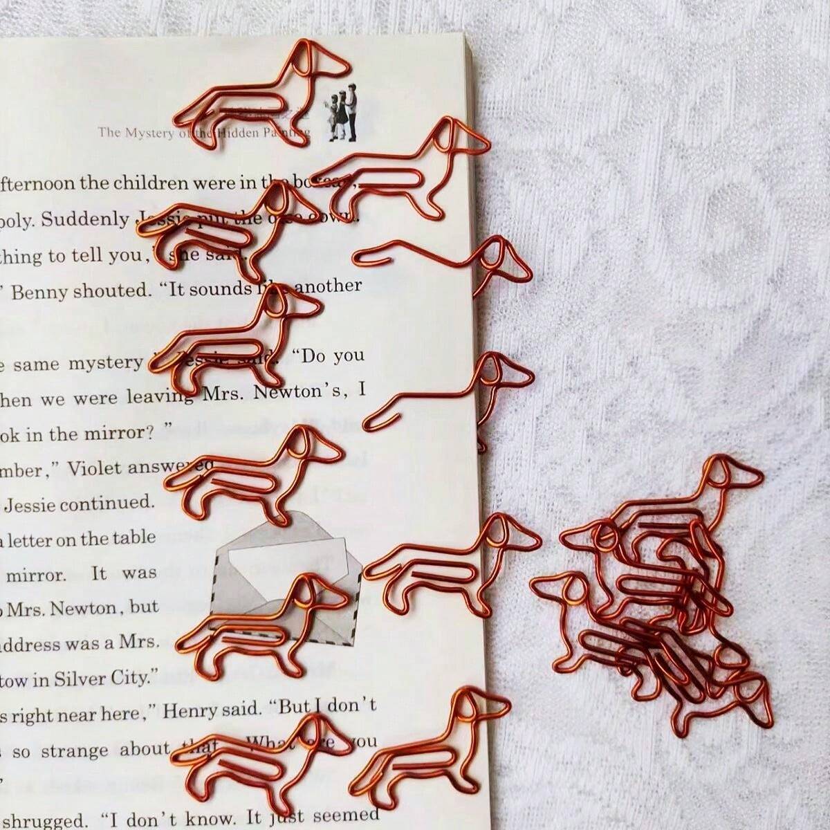 15/25PCS Sausage Dog-Shaped Metal Paper Clips, Cute And Unique Animal ...