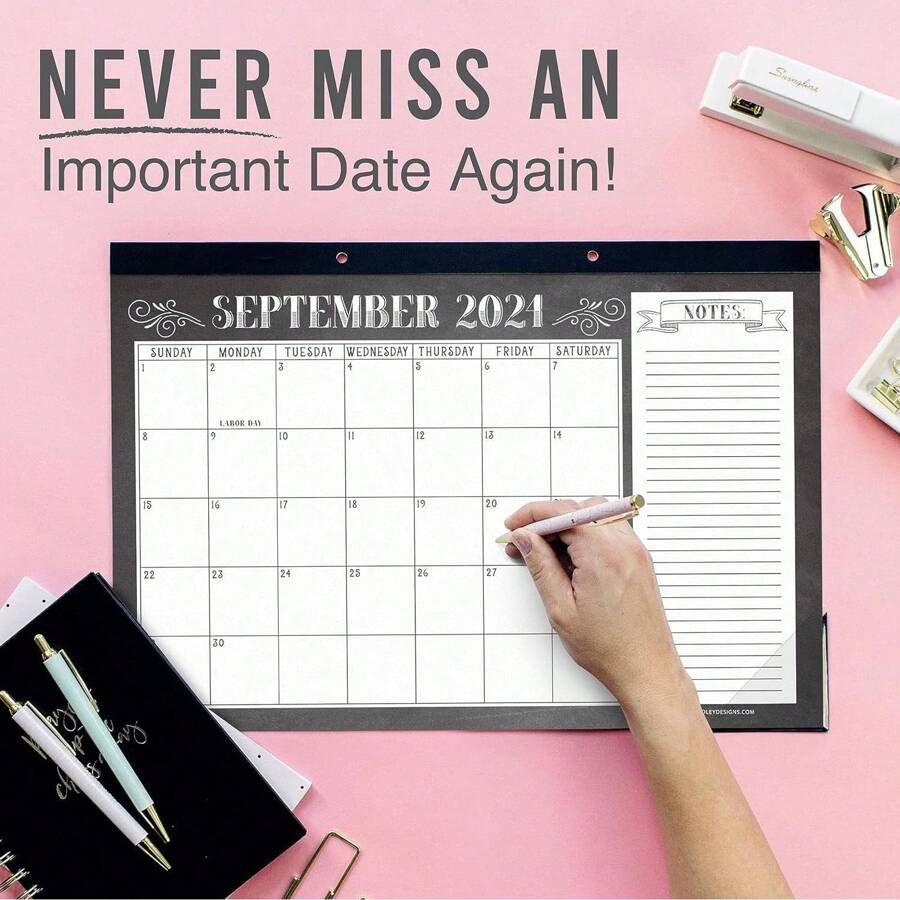 Chalkboard Large Desk Calendar 2024-2025 - Desk Calender 2024 Monthly ... Chalkboard Large Desk Calendar 2024-2025 - Desk Calender 2024 Monthly ...