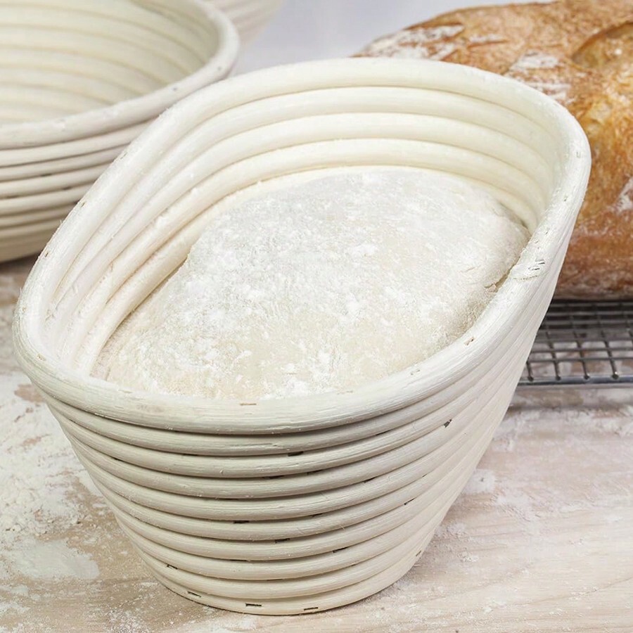 1pc Oval Bread Proofing Basket With Liner, Dough Proofing Bowl Bread ...