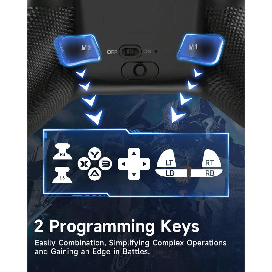 EasySMX X10 PC Controller - Upgraded Wireless Bluetooth Controller With ...