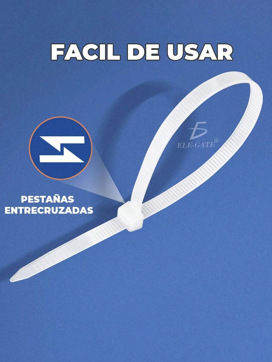 ELEGATE 2 Bolsas Cinchos Plásticos 50 Lb 4.8*250mm Paquete 200 Pzas ...