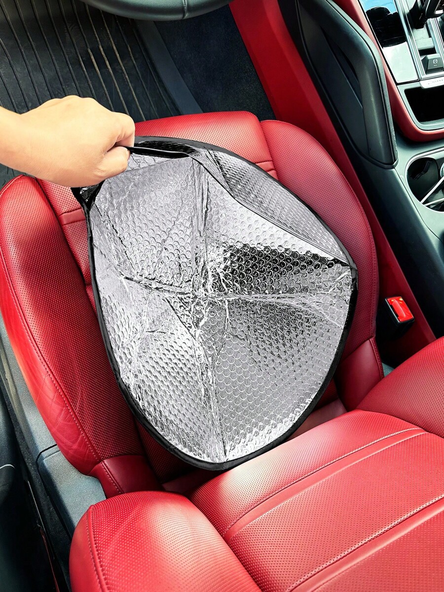 1pc Car Steering Wheel Sun Shade, Automotive Interior Summer Sun ...