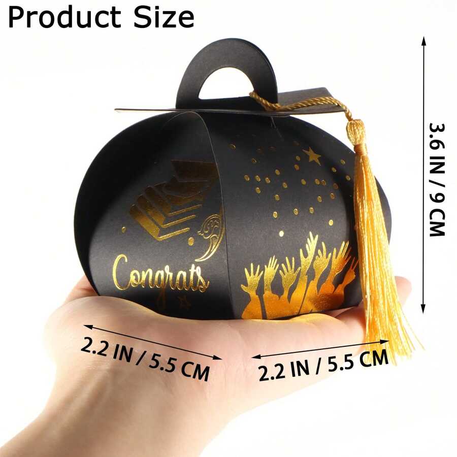 20Pcs Graduation Cap Gift Boxes, Graduation Season Bachelor Hat Candy ...