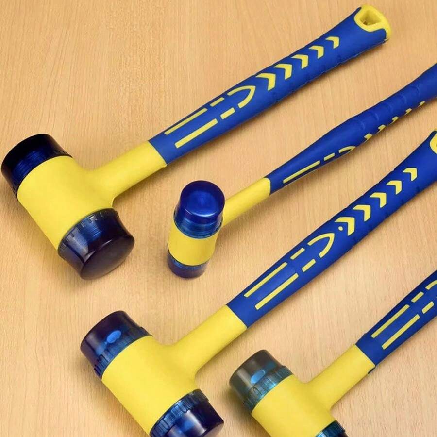 1 pieza Nuevo martillo de plástico con mango integrado, martillo de ...