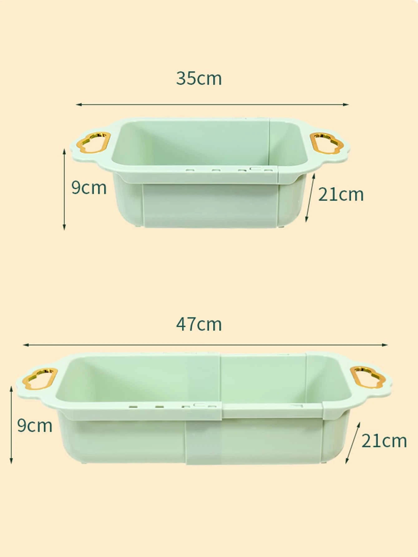1 pieza Canasta de drenaje multipropósito y expandible para lavar ...