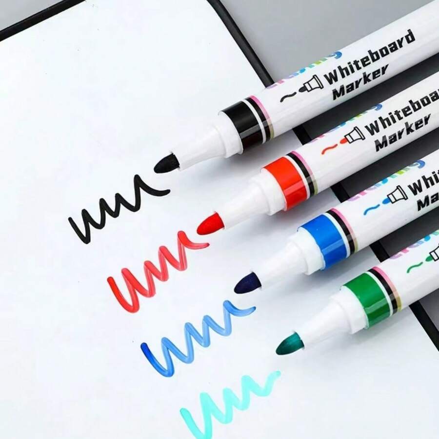 10 Pieces Of Red Whiteboard Pen Erasable Markers, Modern Simple And ...