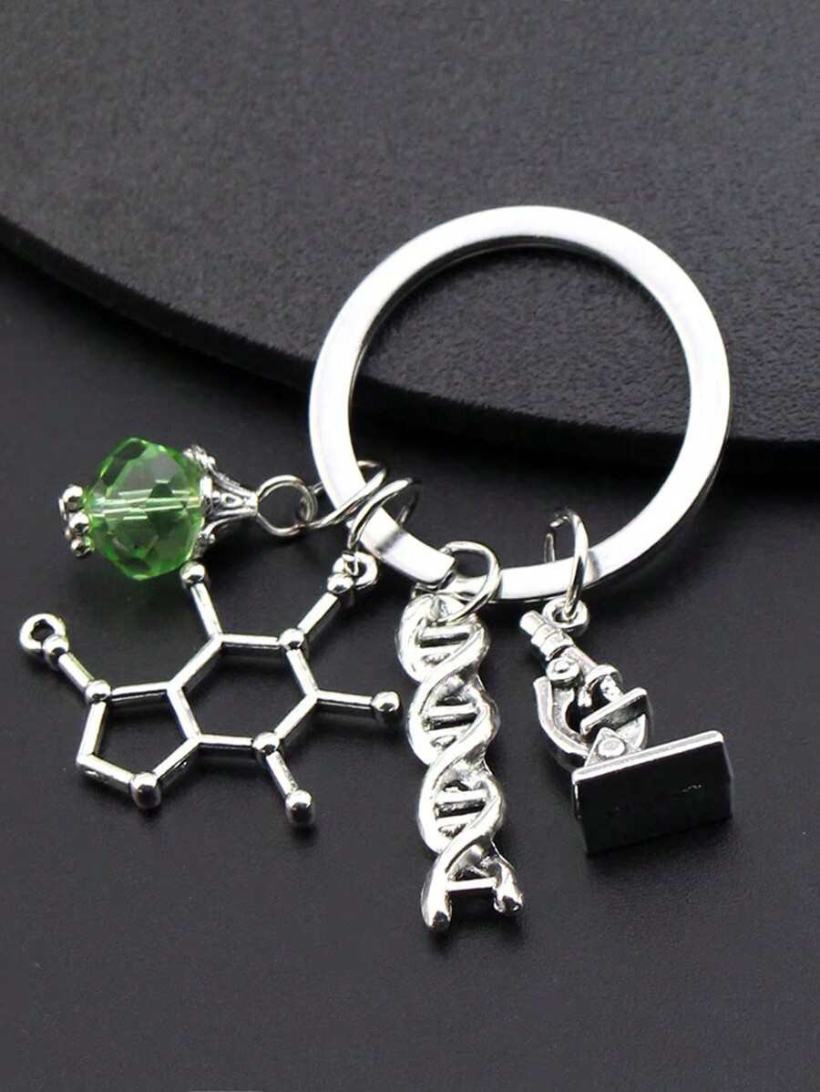 Scientific Jewelry Microscope DNA Doctor Keychain Anatomical Neuron ...