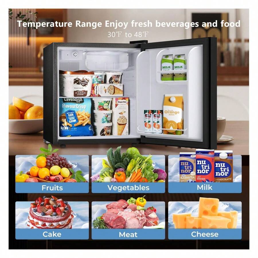 Mini Fge With Freezer,1.6 Cu.Ft Reversible Single Door Compact ...