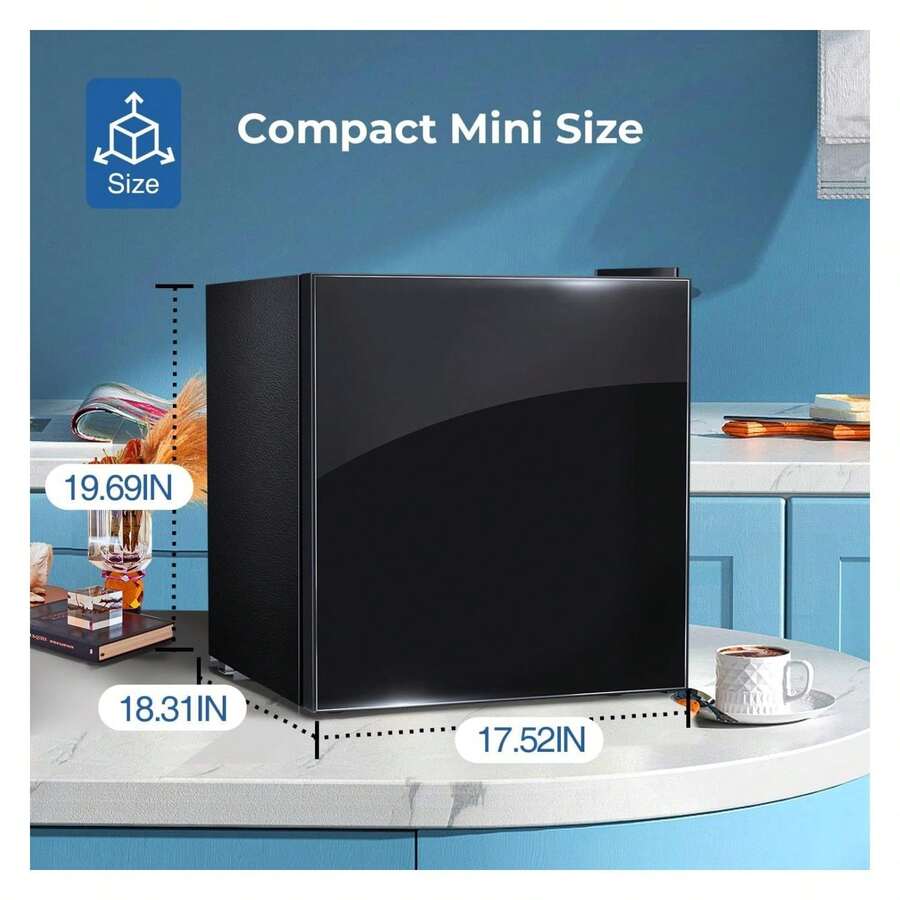 Mini Fge With Freezer,1.6 Cu.Ft Reversible Single Door Compact ...