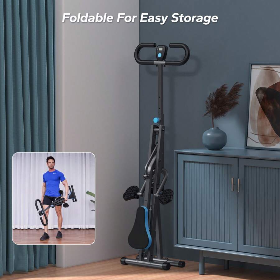 MERACH Squat Machine, R07 2 In 1 Squat Rowing Machine, Easy Setup ...