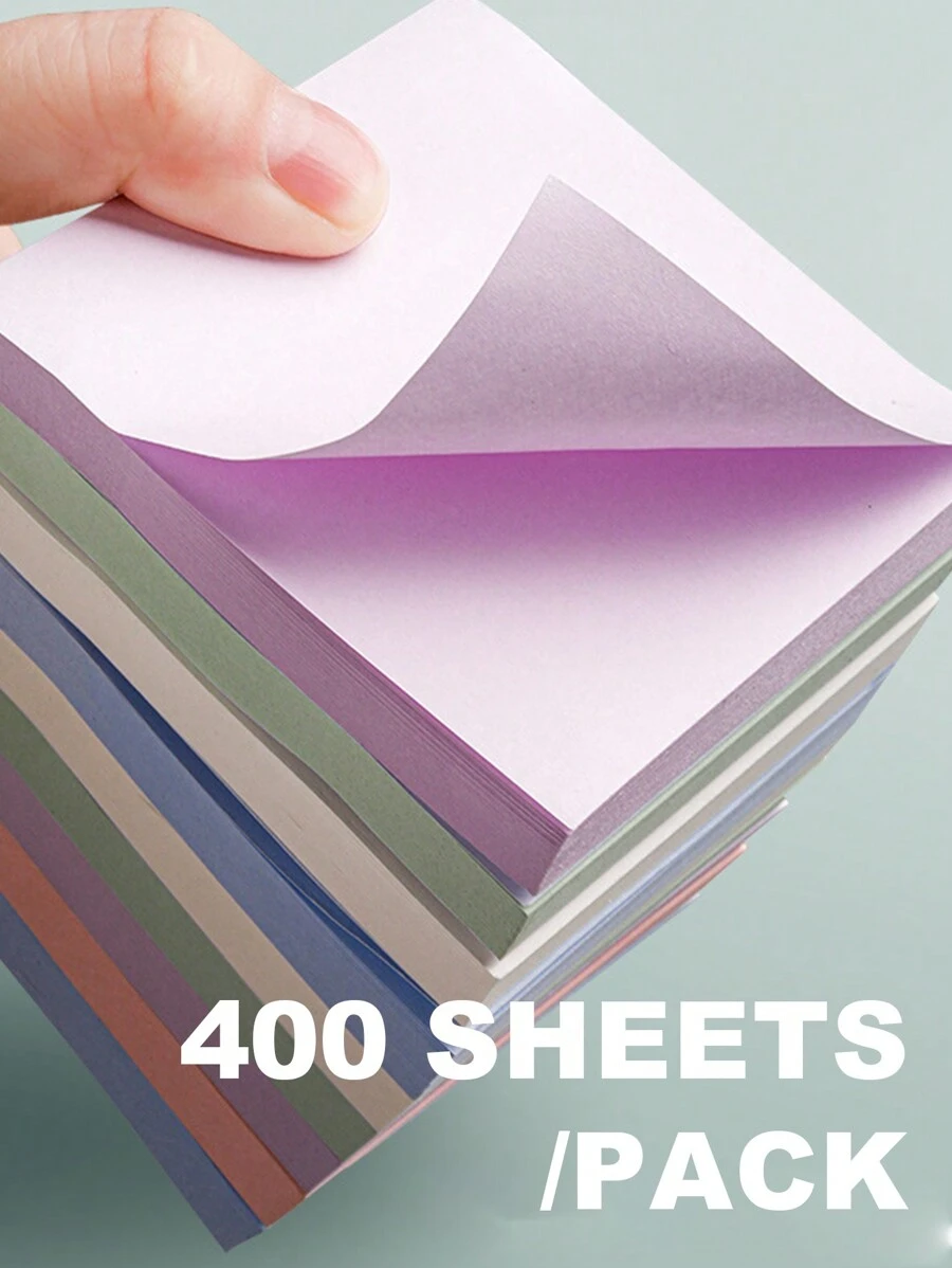 400 Sheets/Pack Morandi Color Series Sticky Notes In Various Designs ...