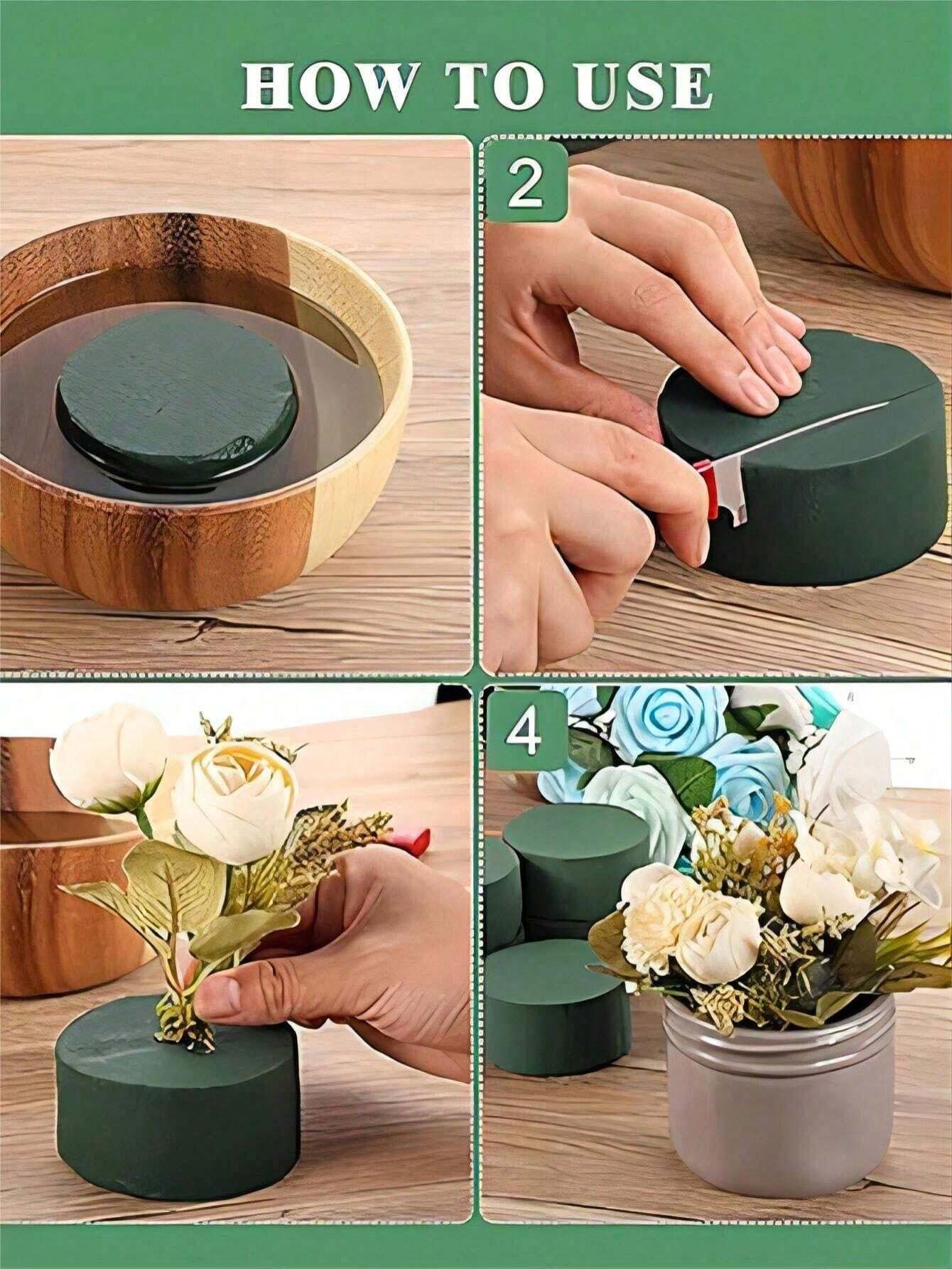 4pcs Flower Mud Discs For Packing And Flower Arrangements, With ...