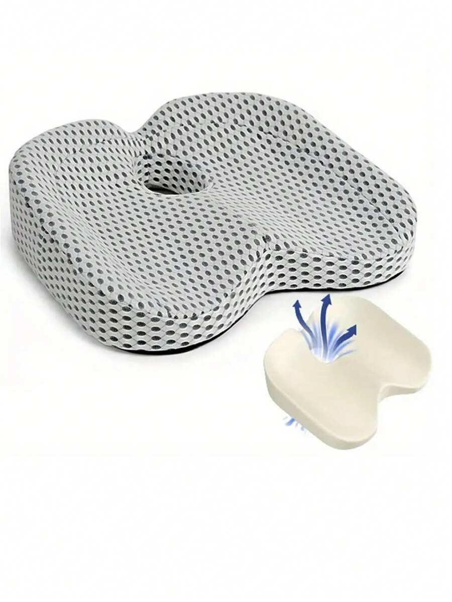 1pc Memory Foam Seat Cushion, Reducing Buttock Friction, Hip And Back ...