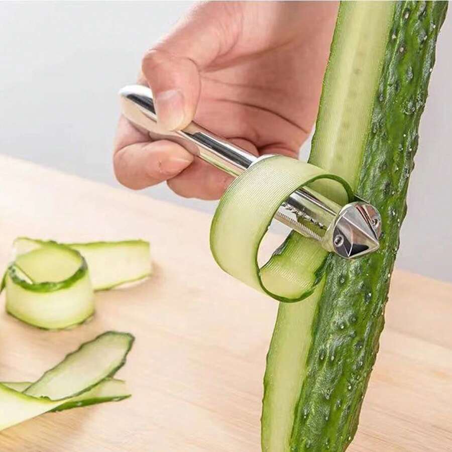 1pc 3 In 1 Stainless Steel Peeler Kitchen Tool, Zinc Alloy Vegetable ...
