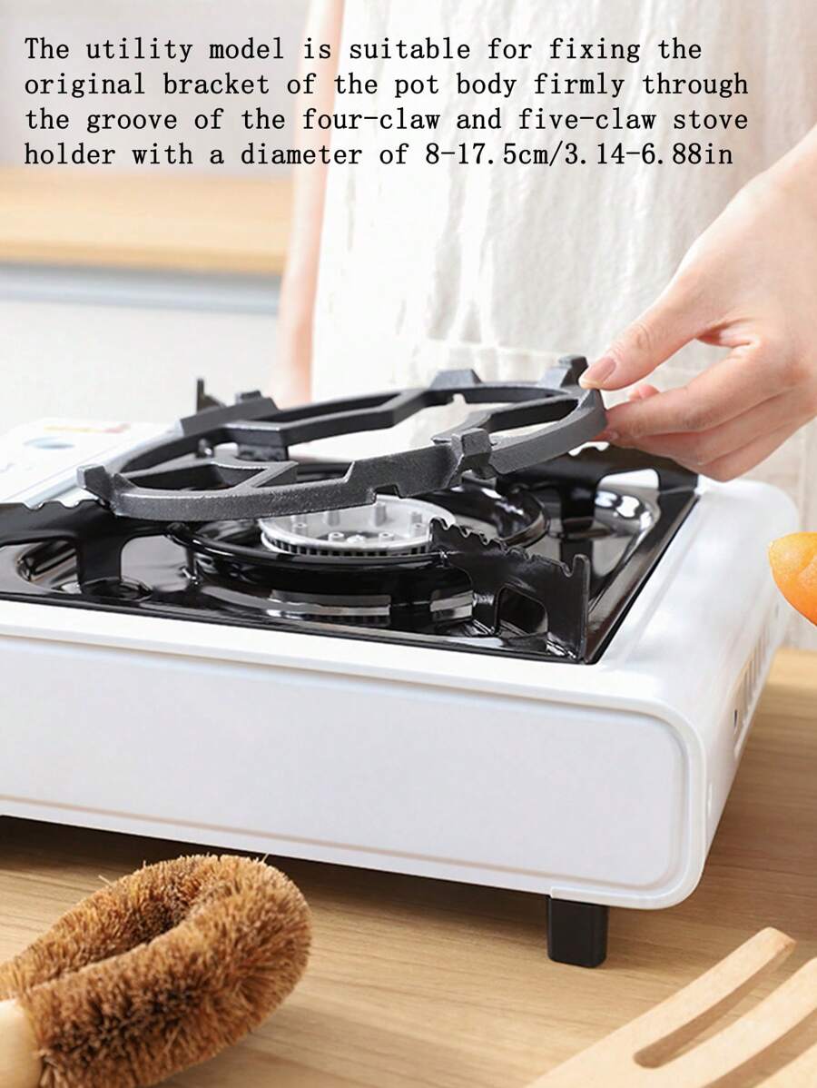 1pc Milk Pot Stand Gas Stove Stand Cast Iron Kitchen Stand For ...