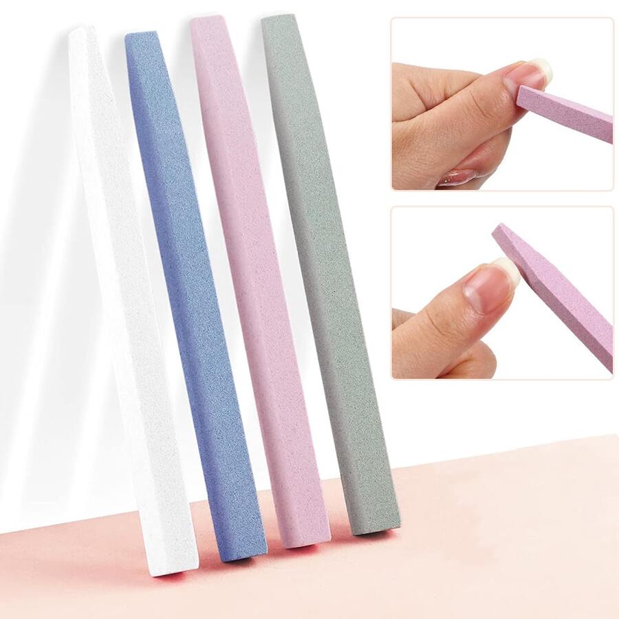 4 PCS Nail Pumice Stone Stick Stone Nail File Pumice Stone Nail Cuticle ...