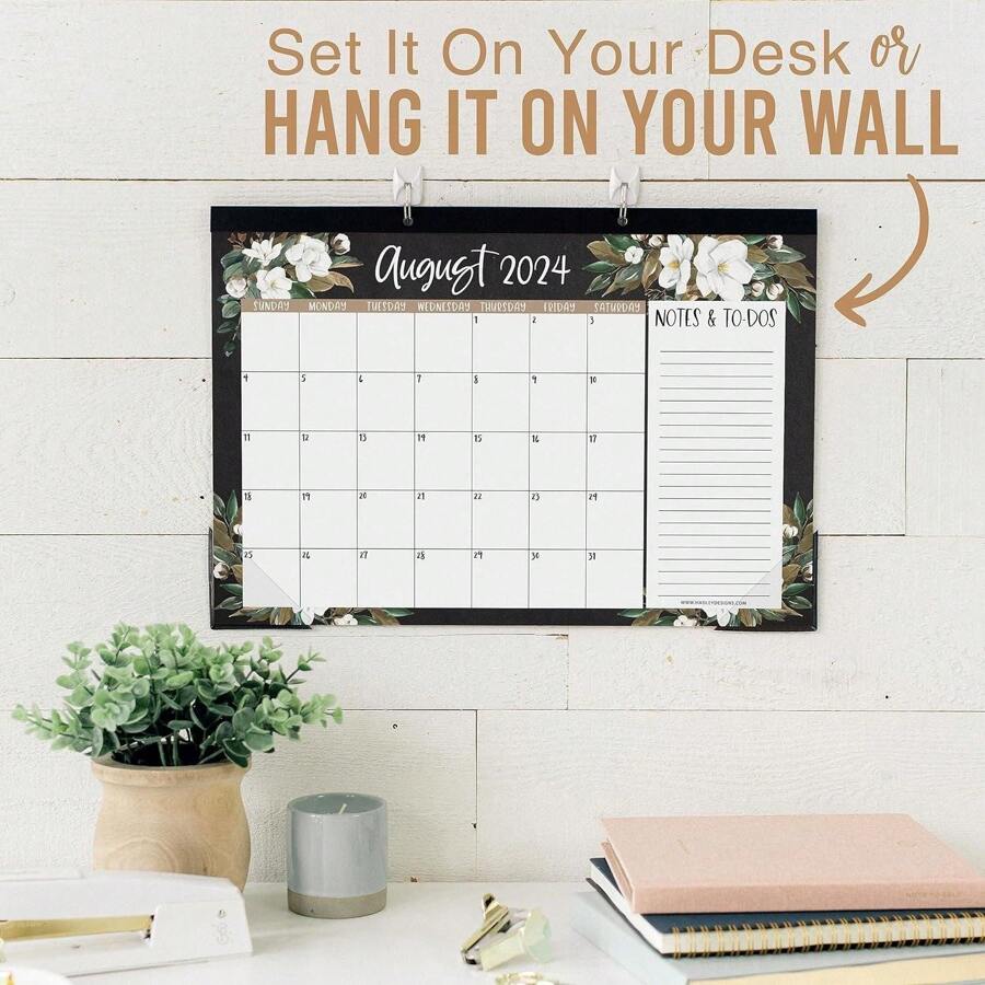 Floral Large Desk Calendar 2024-2025 - Desk Calender 2024 Monthly ... Floral Large Desk Calendar 2024-2025 - Desk Calender 2024 Monthly ...