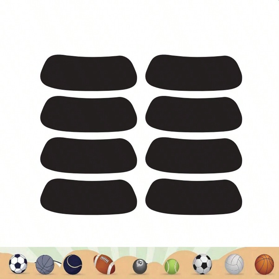 5 Sets Of Eye Black Stickers For Sports With 50 Colorful PVC Stickers ...