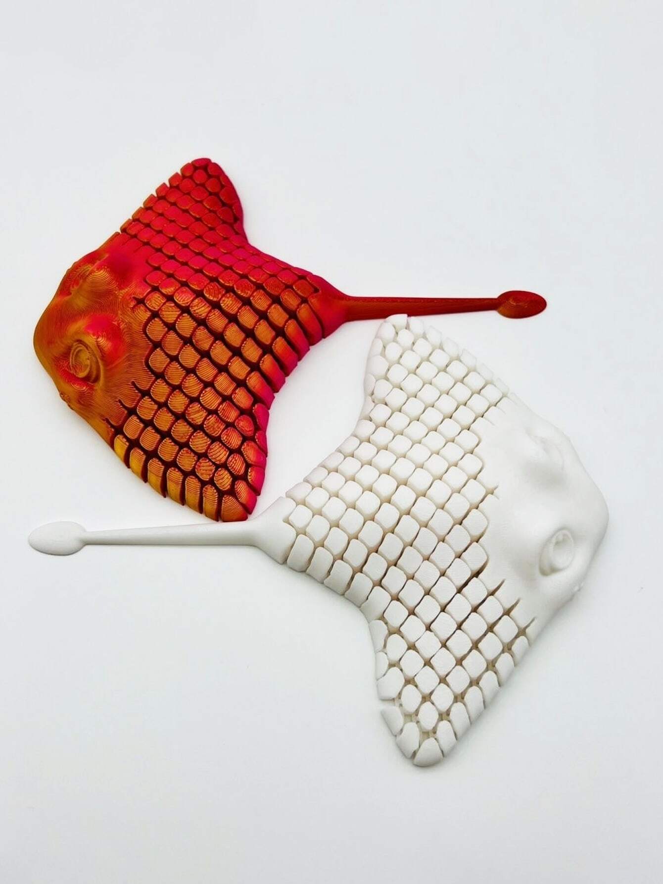 3D Printed Ray-Shaped Cute Ocean Animal Batoid Devilfish Stress Relief ...