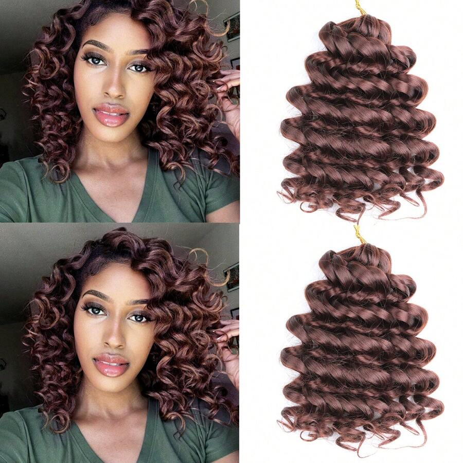 Short Length Italian Curl Synthetic Crochet Hair Goddess Box Braiding ...