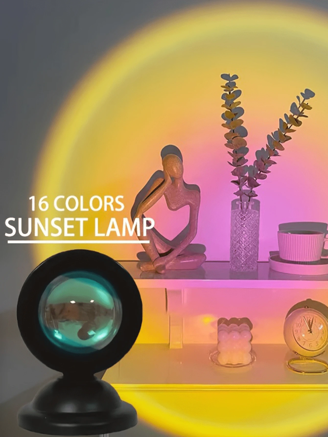 1pc USB Sunset Light Projector -LED Rainbow Projection Light- LED ...