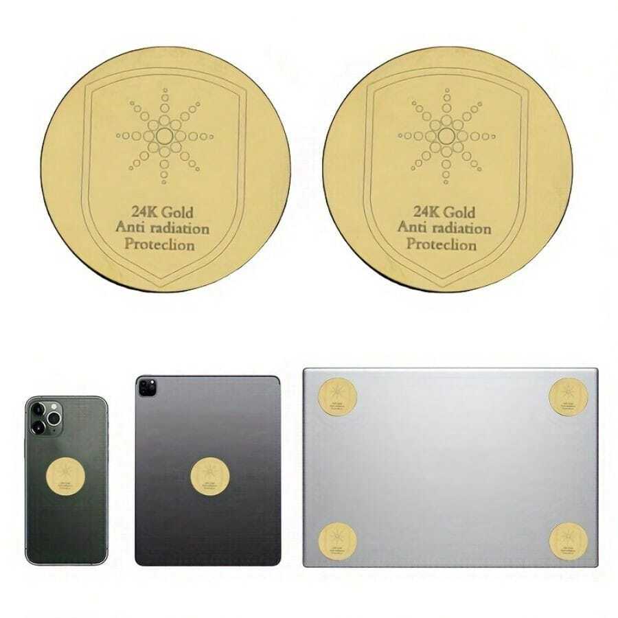 3pcs 24K EMF Protection Sticker, Radiation Shielding Chip For Phones ...