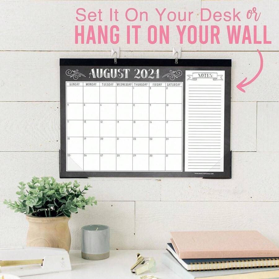Chalkboard Large Desk Calendar 2024-2025 - Desk Calender 2024 Monthly ... Chalkboard Large Desk Calendar 2024-2025 - Desk Calender 2024 Monthly ...