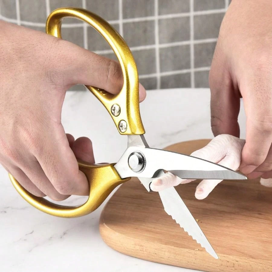 1/2PCS Kitchen Multi-Functional Kitchen Scissors, Stainless Steel ...