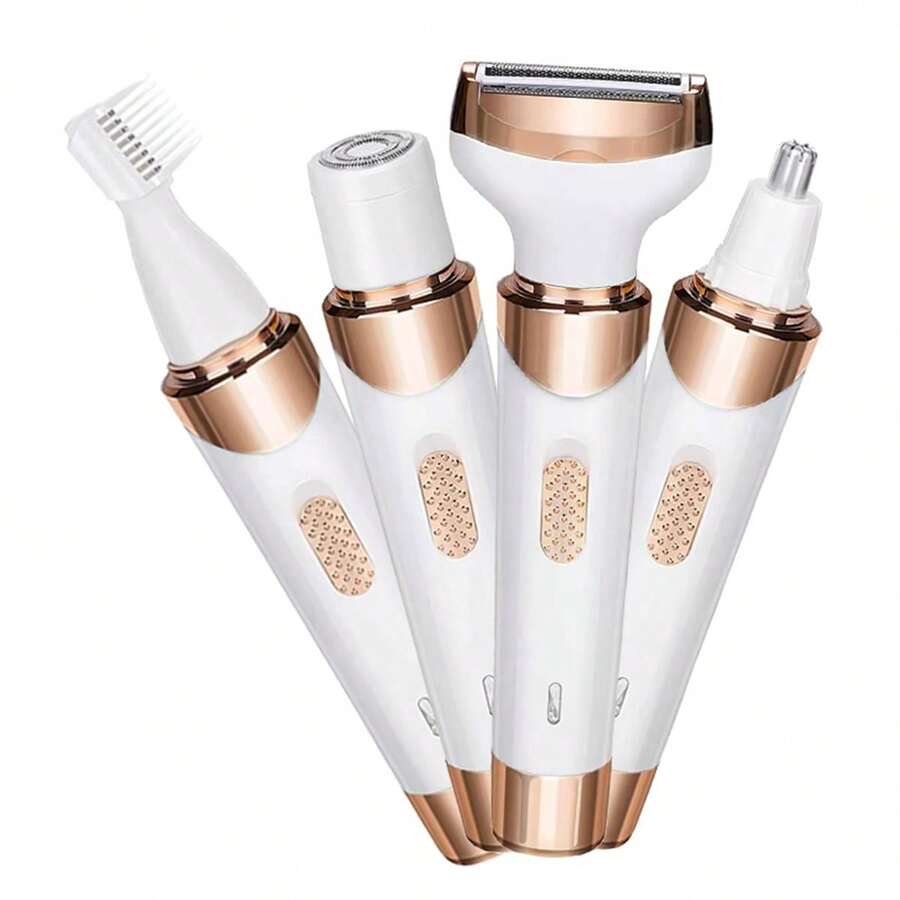 1 Set Portable Rechargeable 4 In 1 Multifunctional Women's Shaver, With ...
