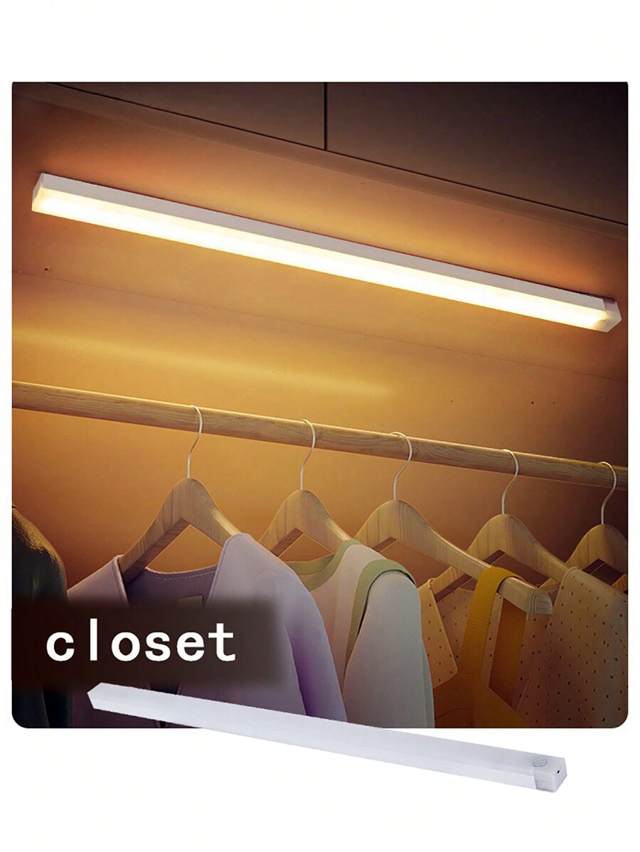 1pc Under Cabinet Light, Wireless Motion Sensor LED Light Bar, LED Long ...