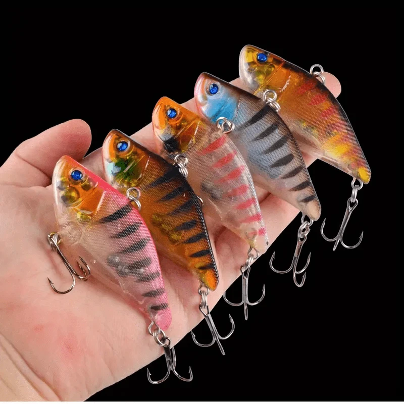 6pcs Long Casting Lipless Crank Bait Bait - Plastic Bionic Bait And ...