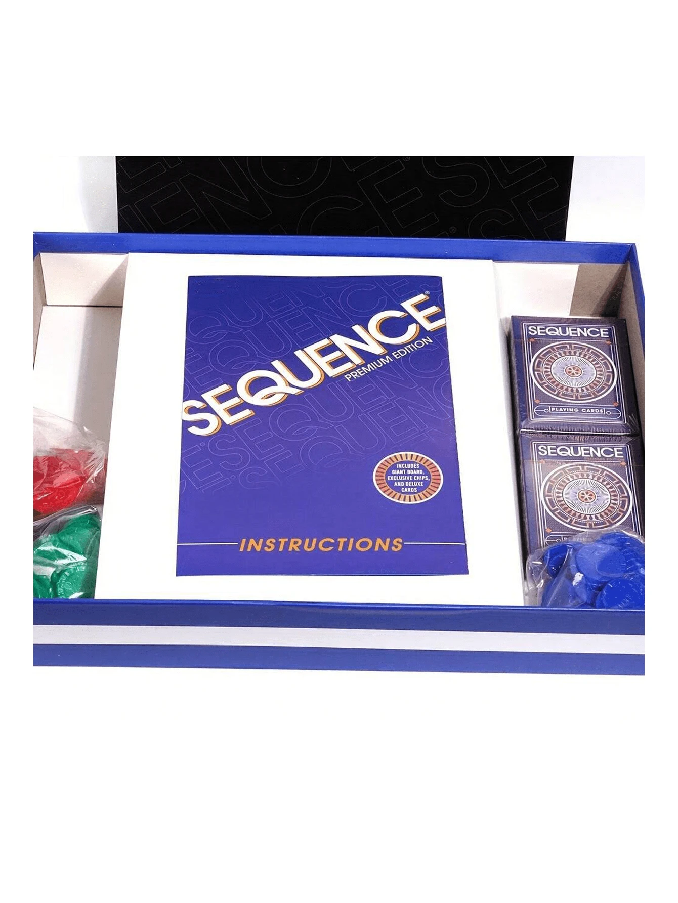 Sequence Premium Edition Board Game 2-12 Players Dult Party Family ...