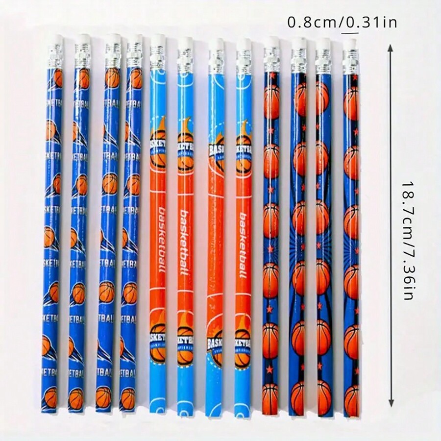 40pcs Baseball Basketball Rugby Football Theme Pencils Wooden Sports ...