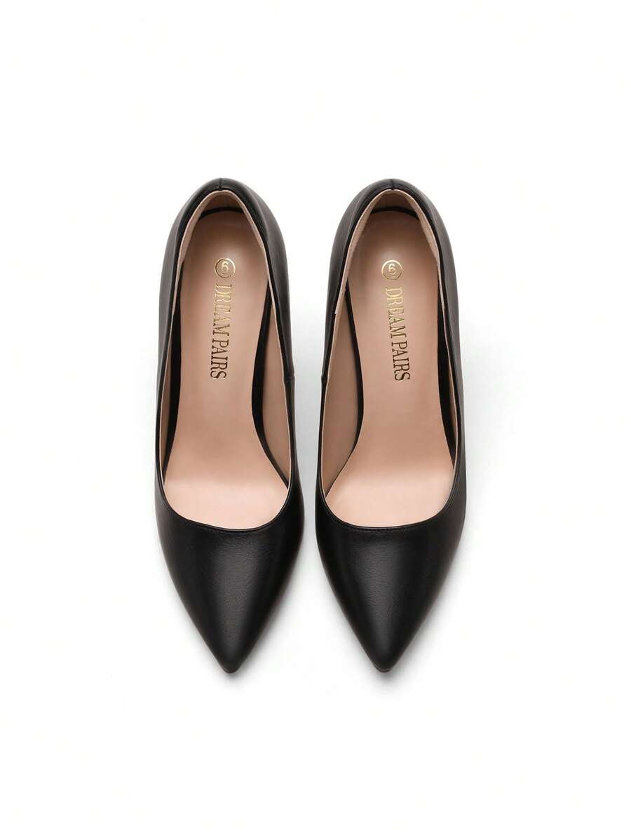 Women Closed Toe High Heels Dress Pointed Toe Wedding Prom Pump Shoes ...