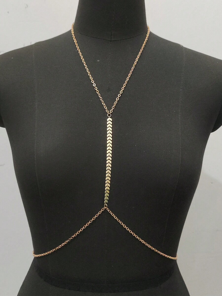 1pc Fishbone Chain Bra Accessory Sexy Lingerie Show Wearing Jewelry ...