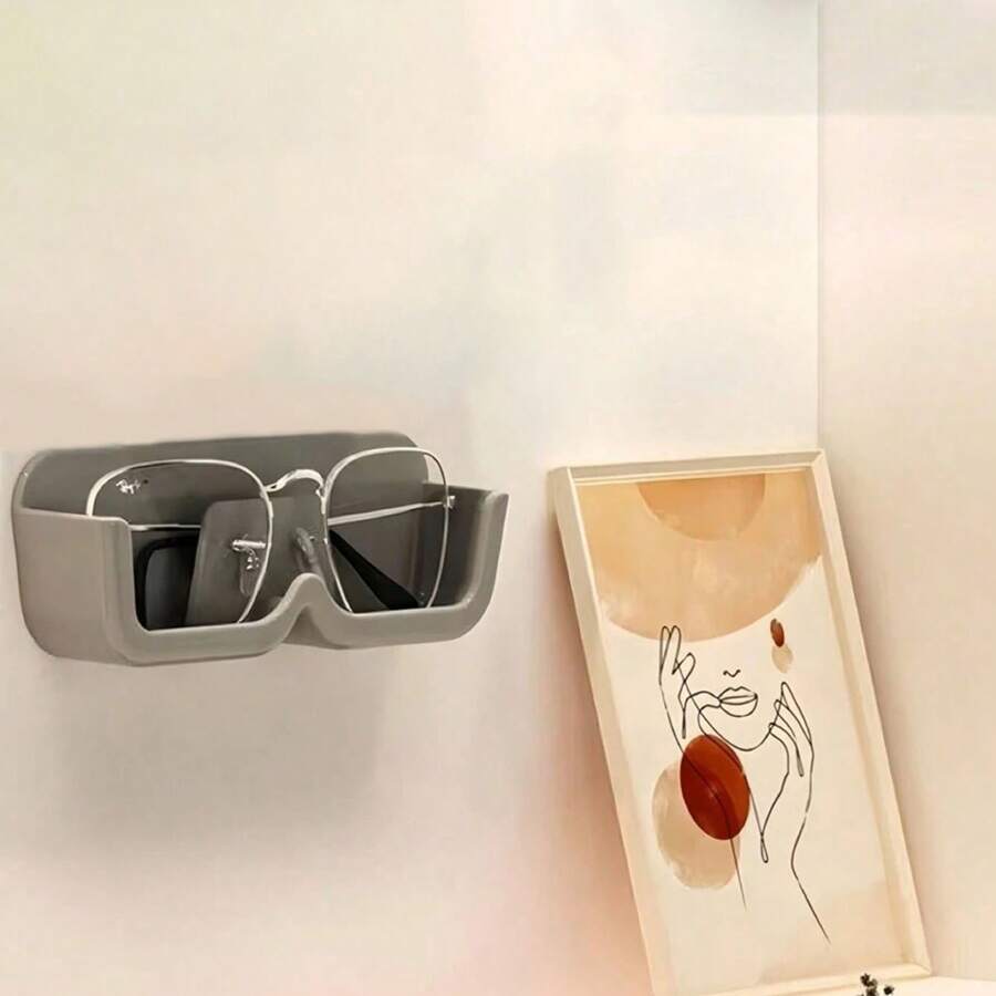 Wall Mounted Glasses Storage Box Without Punching | SHEIN USA